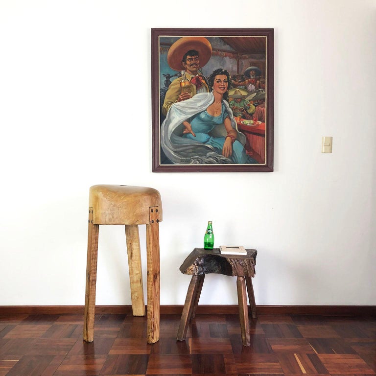 Circular Antique Butcher Block For Sale at 1stDibs