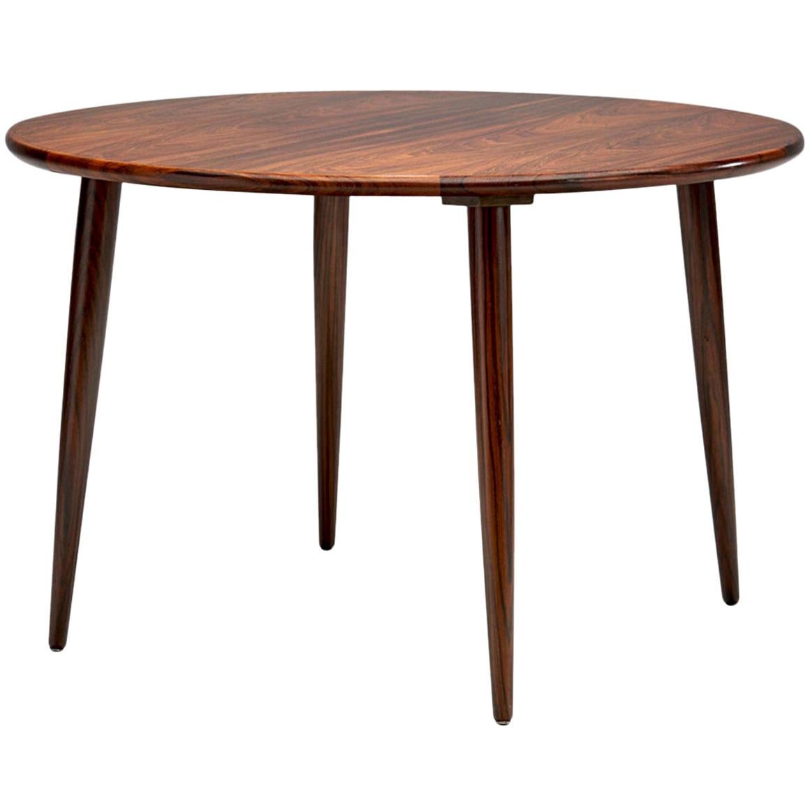 Exquisite Danish 1960s Retro Teak Coffee Table with Black Legs For Sale ...