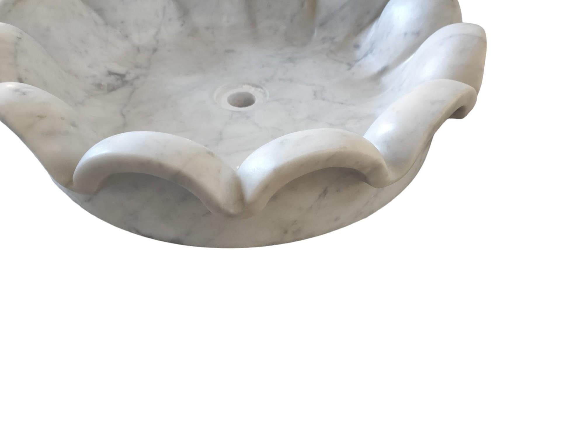 Circular Marble Stone Sink Basin For Sale at 1stDibs