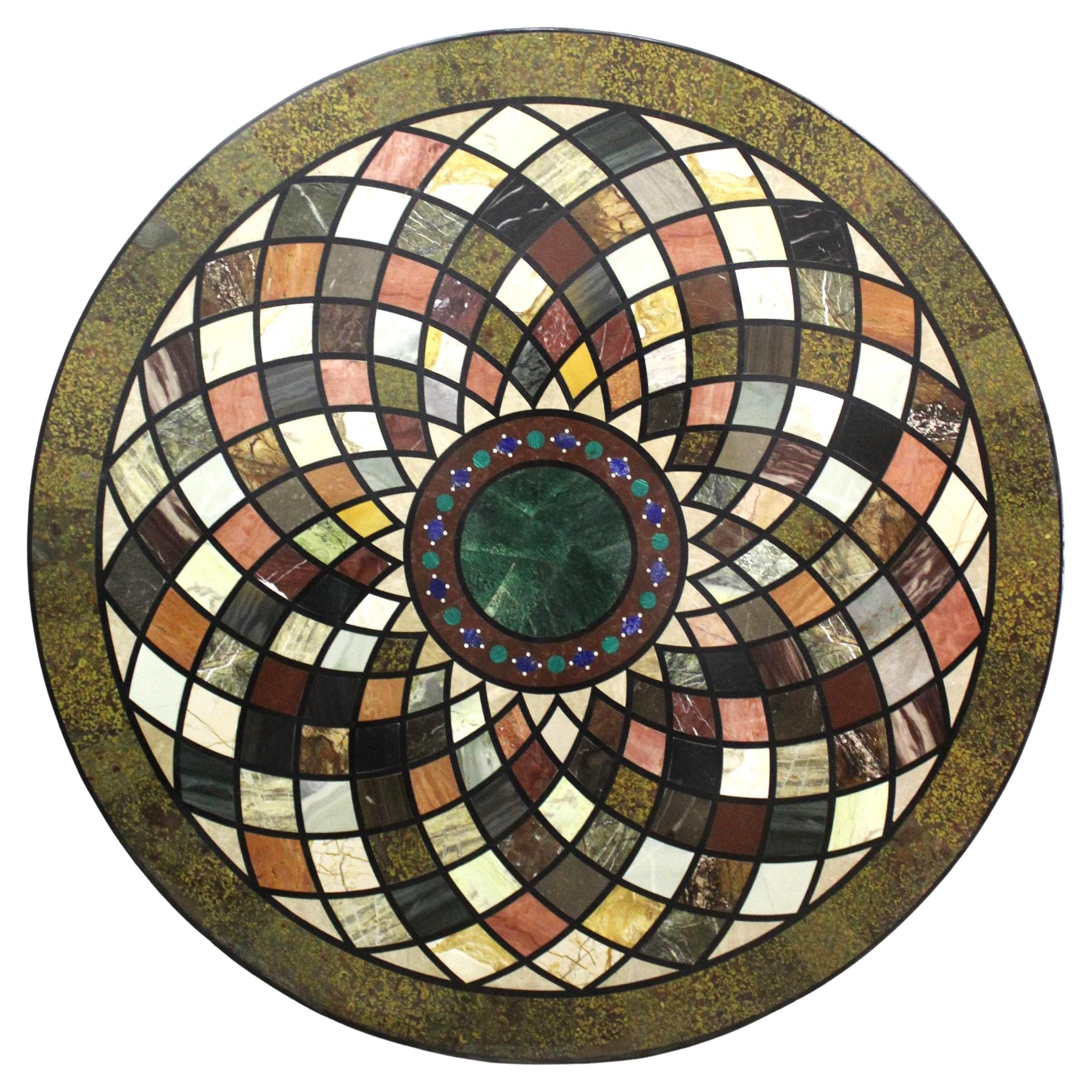 Circular marble top For Sale at 1stDibs