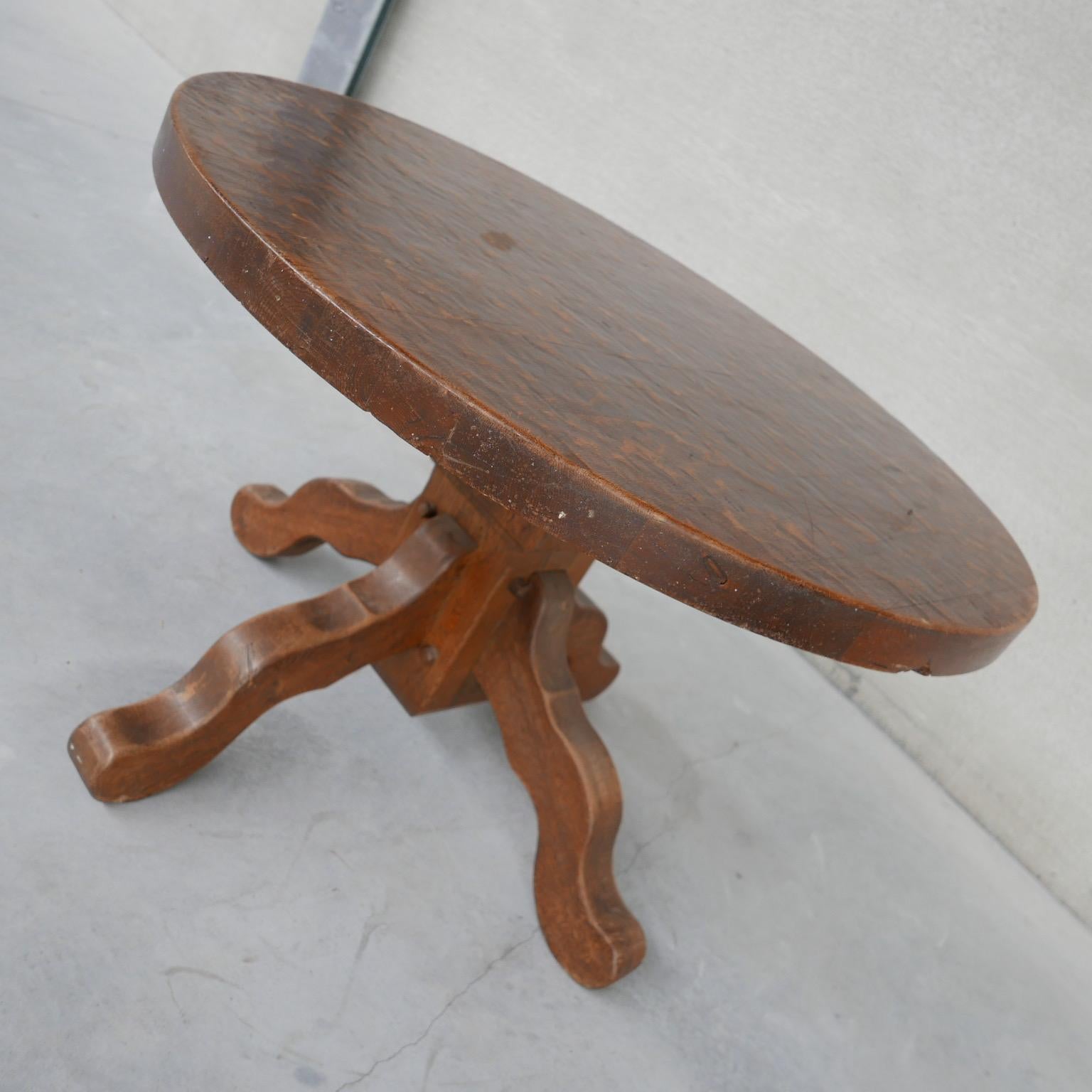 Circular Mid-Century Belgium Dining Table at 1stDibs