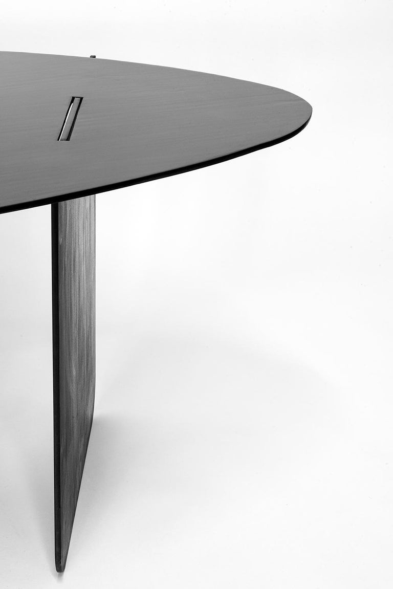 Circular Office/ Dining Table Organic Black Modern Contemporary ...