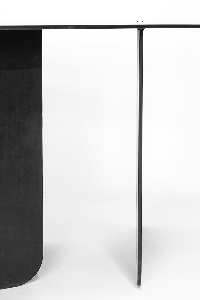 Circular Office/ Dining Table Organic Black Modern Contemporary ...