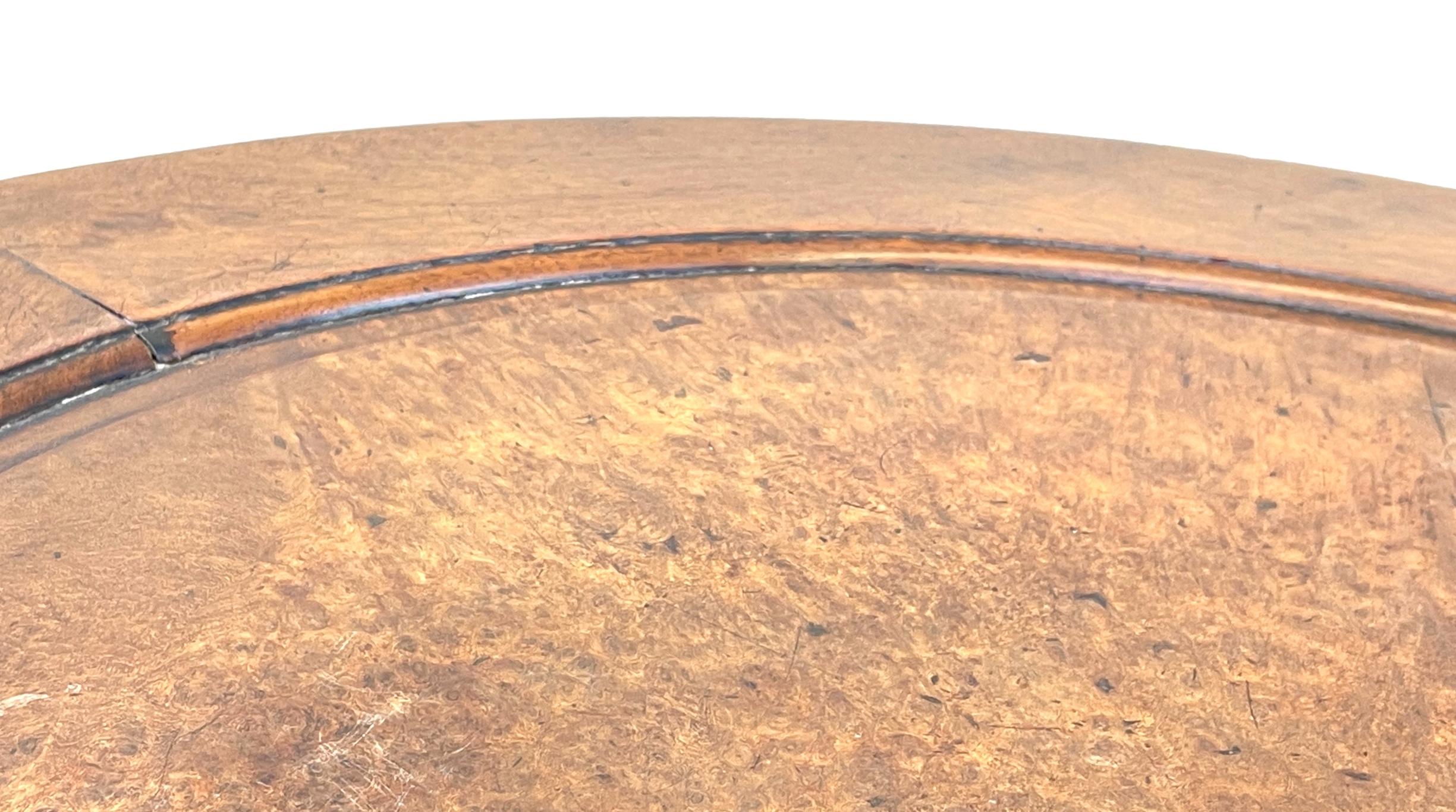Circular Oriental Hardwood Coffee Table For Sale at 1stDibs