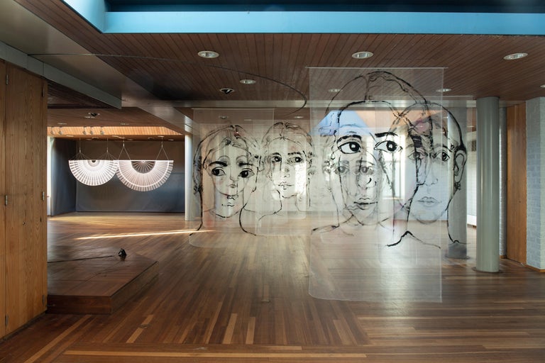 Circular Screens and Room Dividers, Spatial Hanging Screen by Rive ...