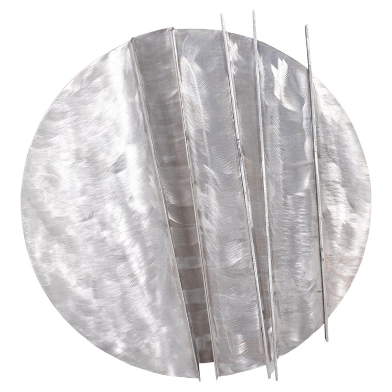 Circular Stainless Steel Wall Art For Sale at 1stDibs