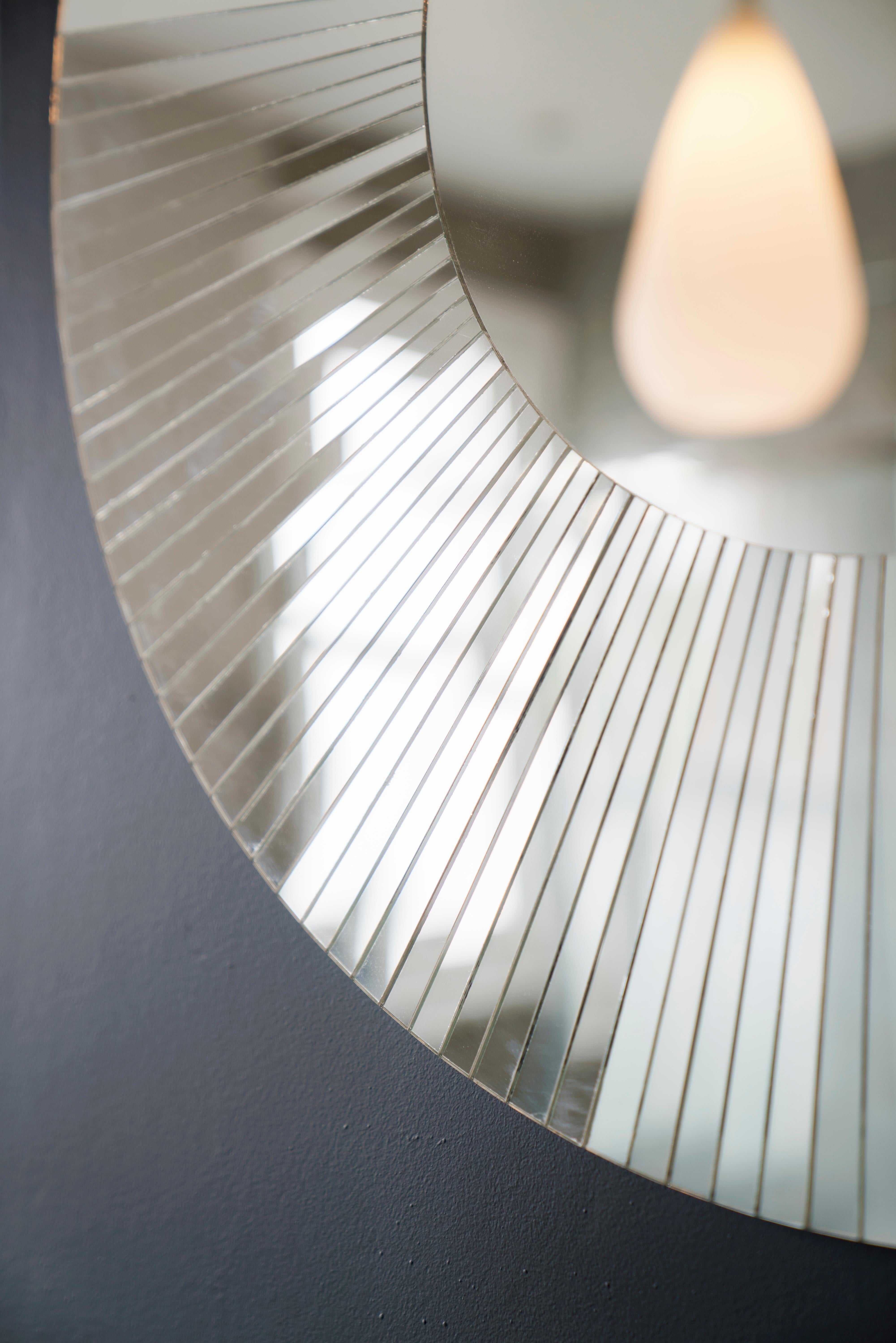 Circular Sunray Mosaic Mirror Handmade in the UK by Claire Nayman For ...