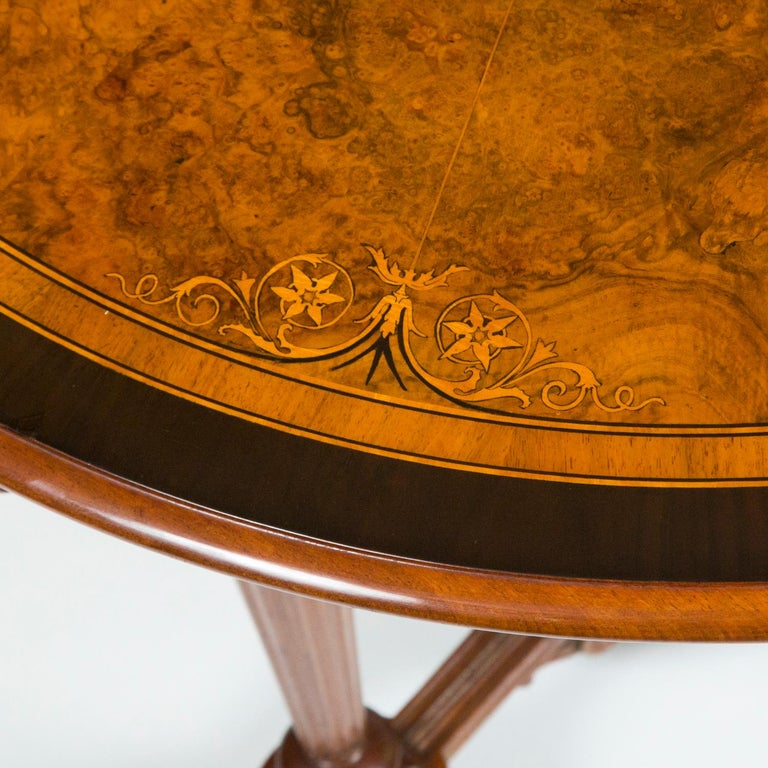 Circular Table Inlaid with Classical Motifs For Sale at 1stDibs
