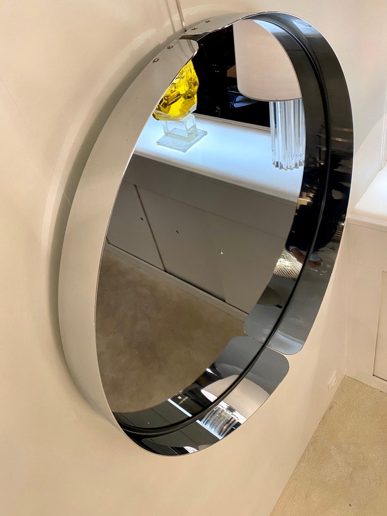 Circular Wall Mirror, 1970s For Sale at 1stDibs