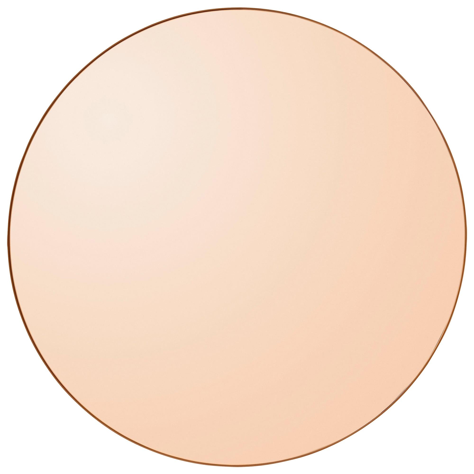 Circum Pink 110 Round Mirror by AYTM For Sale at 1stDibs
