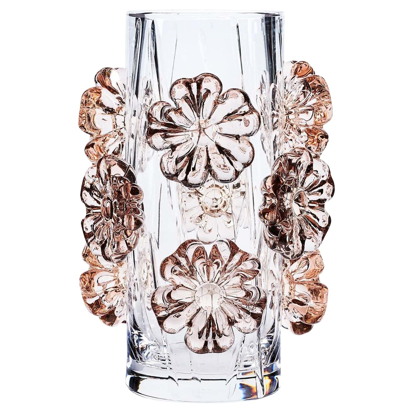 Cistus Red Flower Vase by Mario Cioni For Sale at 1stdibs