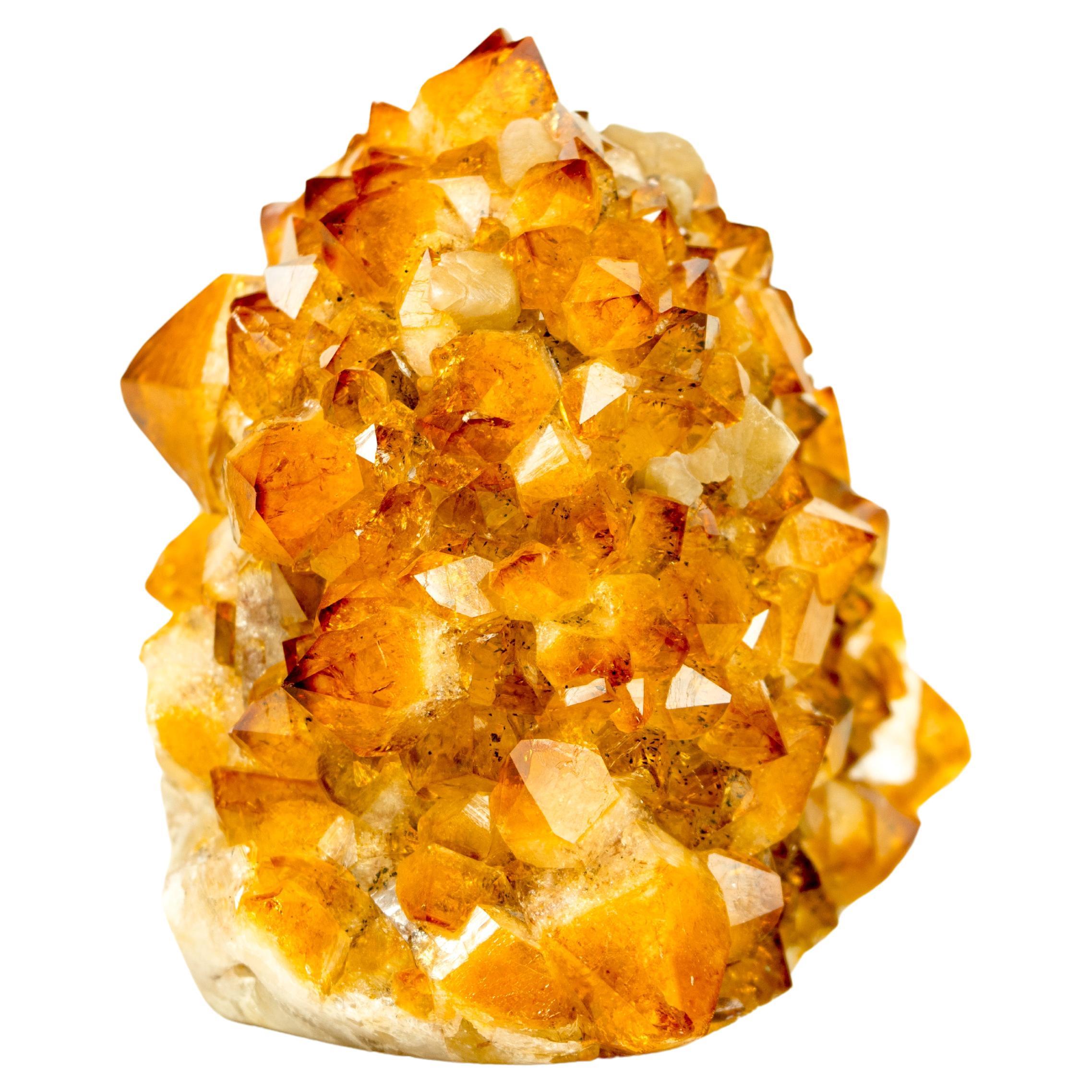 Citrine Flower Rosette Cluster with AAA Golden Orange Druzy For Sale at ...
