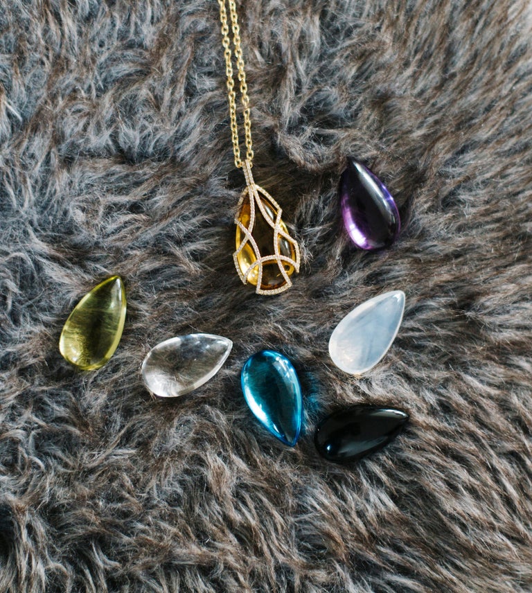 Goshwara Citrine Pear Shape Stones For Sale at 1stDibs