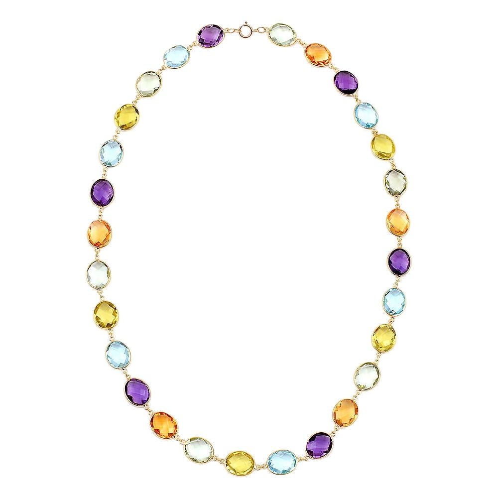 Halston by Elsa Peretti Silver Bean Necklace at 1stDibs