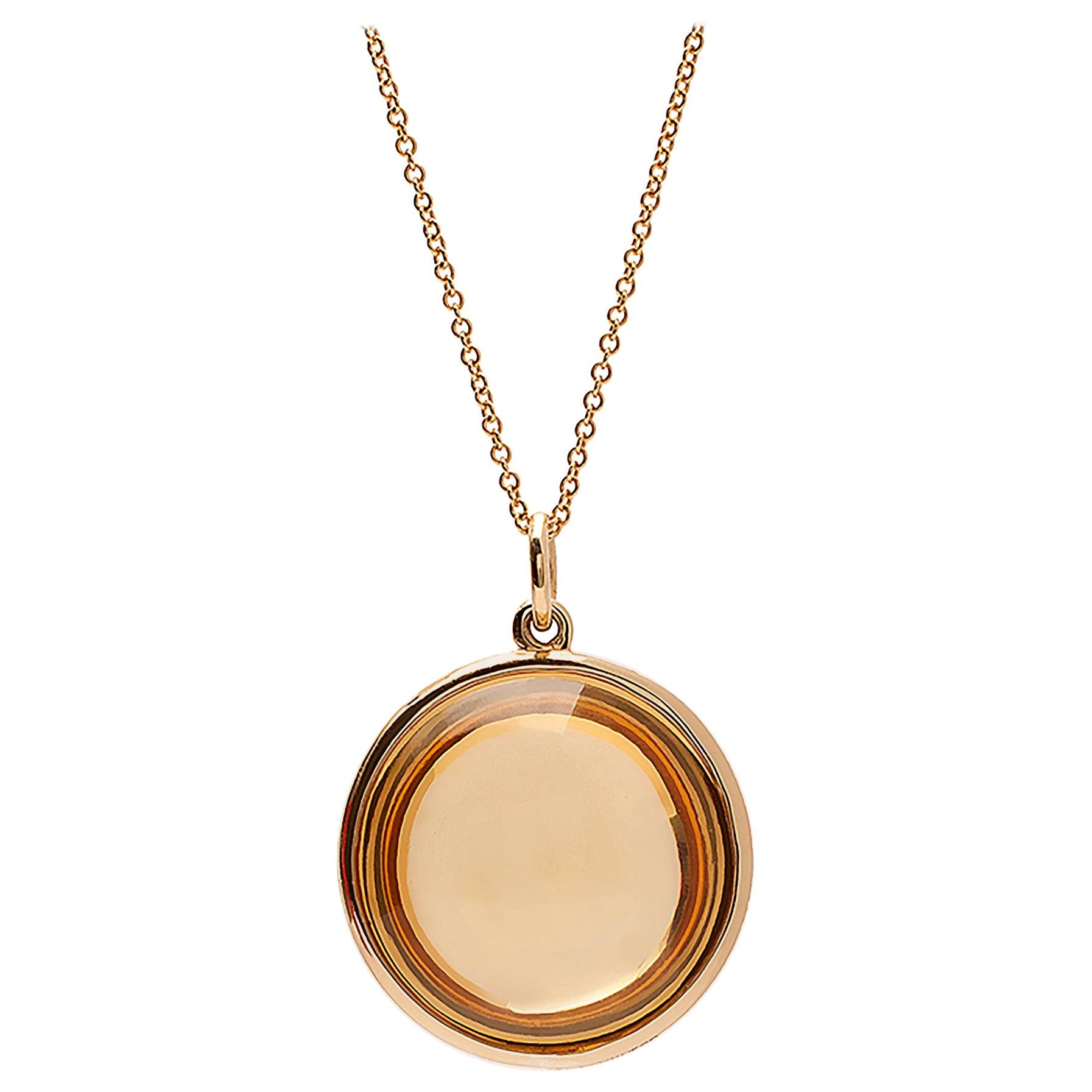 Goshwara Onyx Round Disc Pendant For Sale at 1stDibs