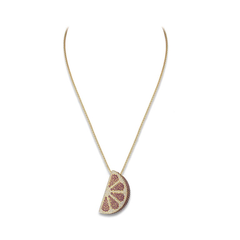 Citrus Pendant Necklace For Sale at 1stDibs