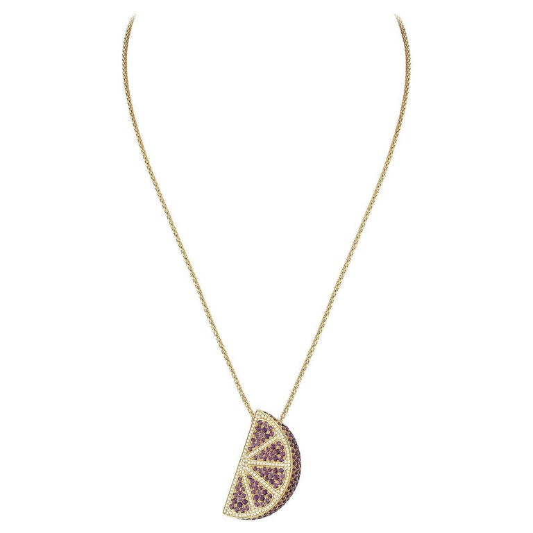 Citrus Pendant Necklace For Sale at 1stDibs