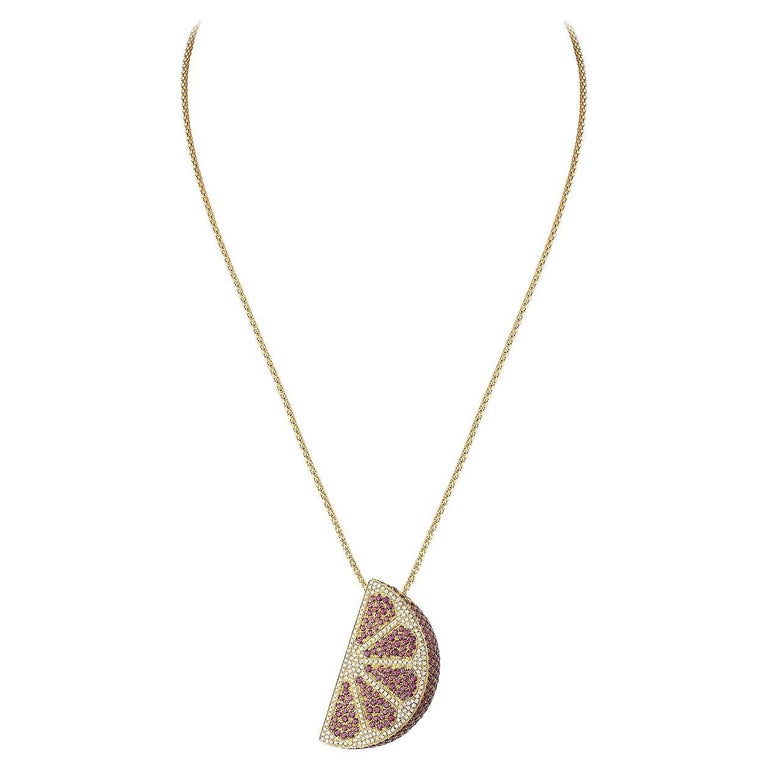 Citrus Pendant Necklace For Sale at 1stDibs
