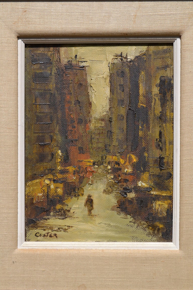 City Oil Painting by Custer For Sale at 1stDibs