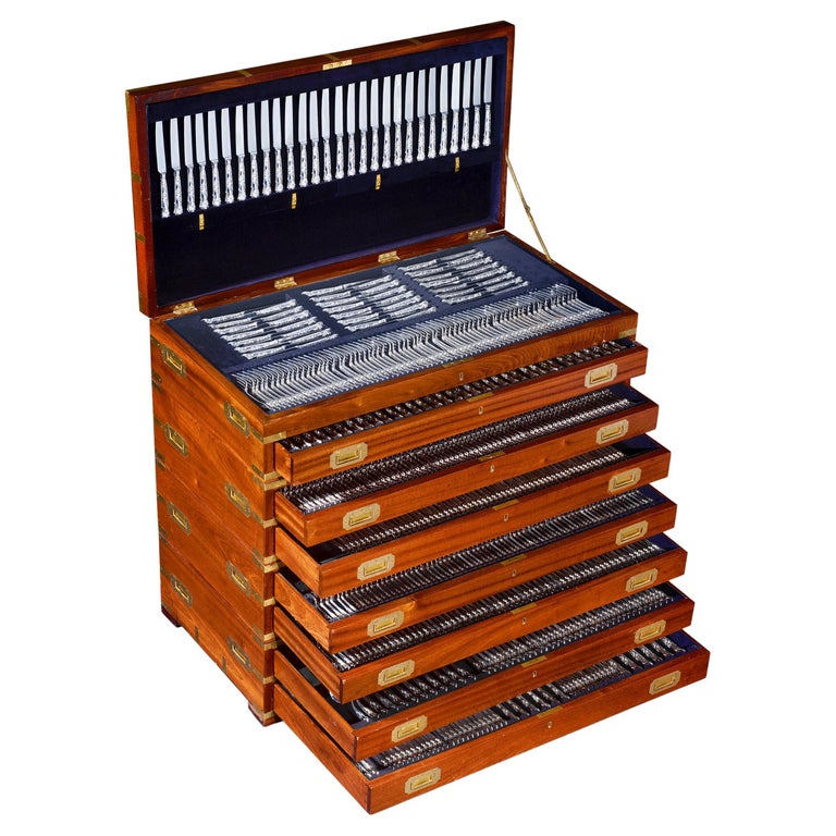 C.J. Vander 994-Piece Silver Flatware Service For Sale at 1stDibs