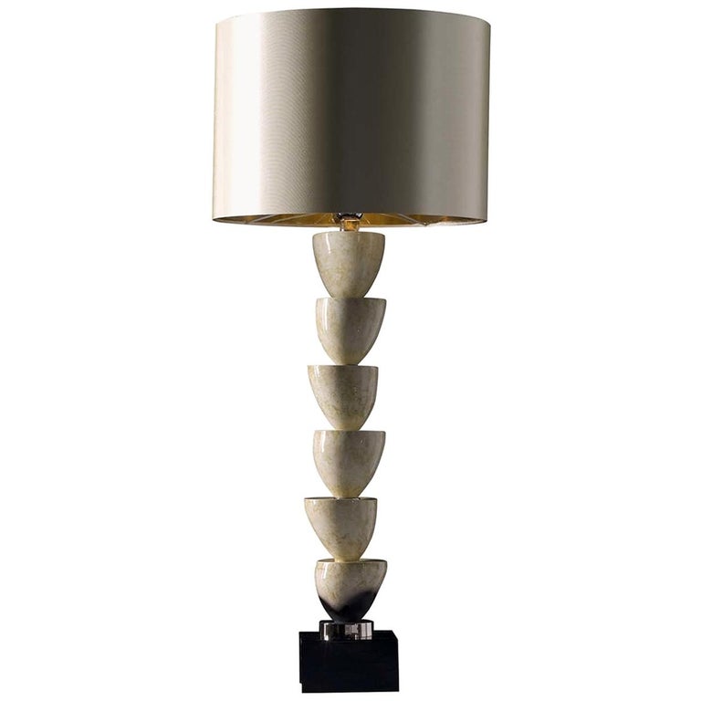 CL1922 Unique Hand-turned Ivory Table Lamp For Sale at 1stDibs