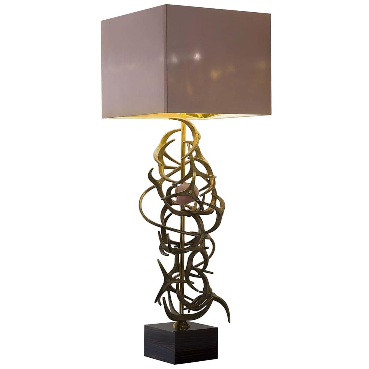 4820/LP Brushed Bronze Table Lamp For Sale at 1stDibs