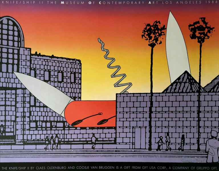 Claes Oldenburg - The Knife/Ship II For Sale at 1stDibs
