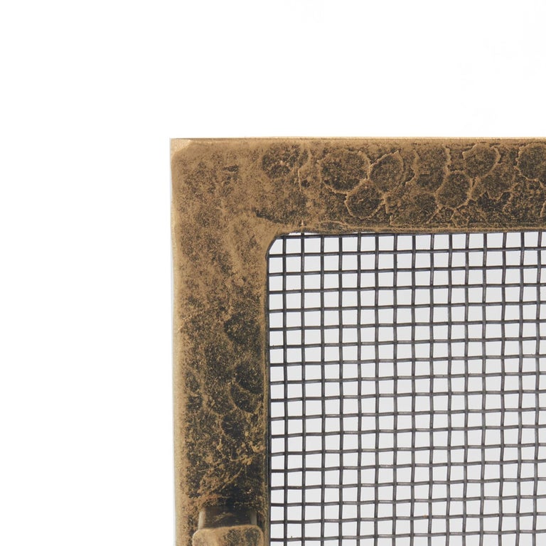 Claire Crowe, Estelle Fireplace Screen with Hammered Texture, Ready to ...