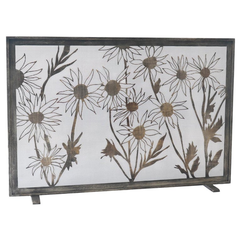 Claire Crowe, Summer Field Fireplace Screen, Ready to Ship For Sale at ...