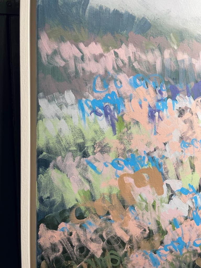 Claire Oxley - Clary and Cornflowers by Claire Oxley abstract landscape ...