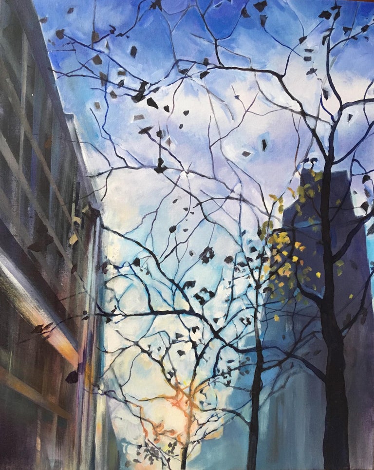 Claire Smith - December in the City - contemporary cityscape San ...