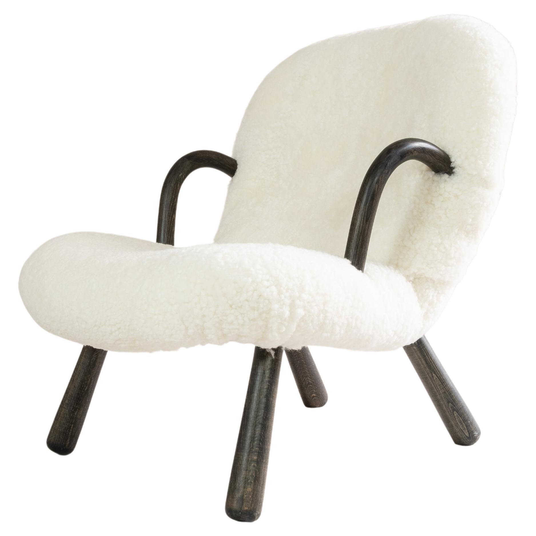 'Clam' Easy Chair Attributed to Philip Arctander at 1stDibs