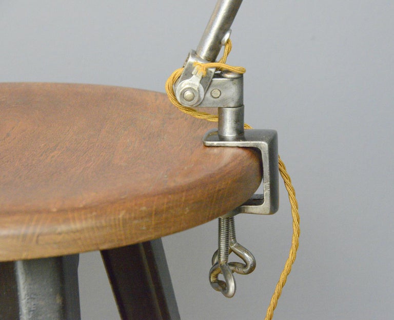Clamp on Table Lamp by Karl Pfisterer circa 1920s For Sale at 1stDibs