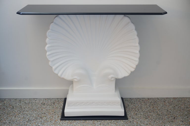Clamshell Console Table Style of Tony Duquette at 1stDibs