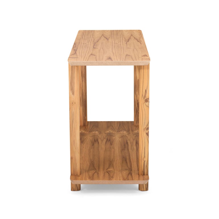 Clan Console Table in Teak Wood Finish 39'' For Sale at 1stDibs