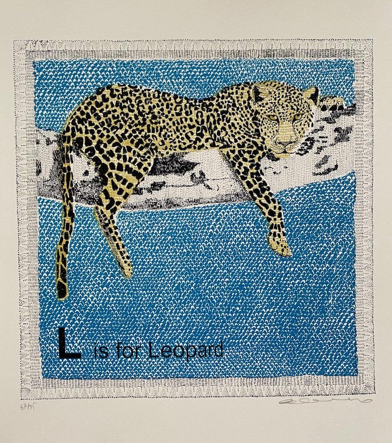 Clare Halifax - L is for Leopard (small) For Sale at 1stDibs