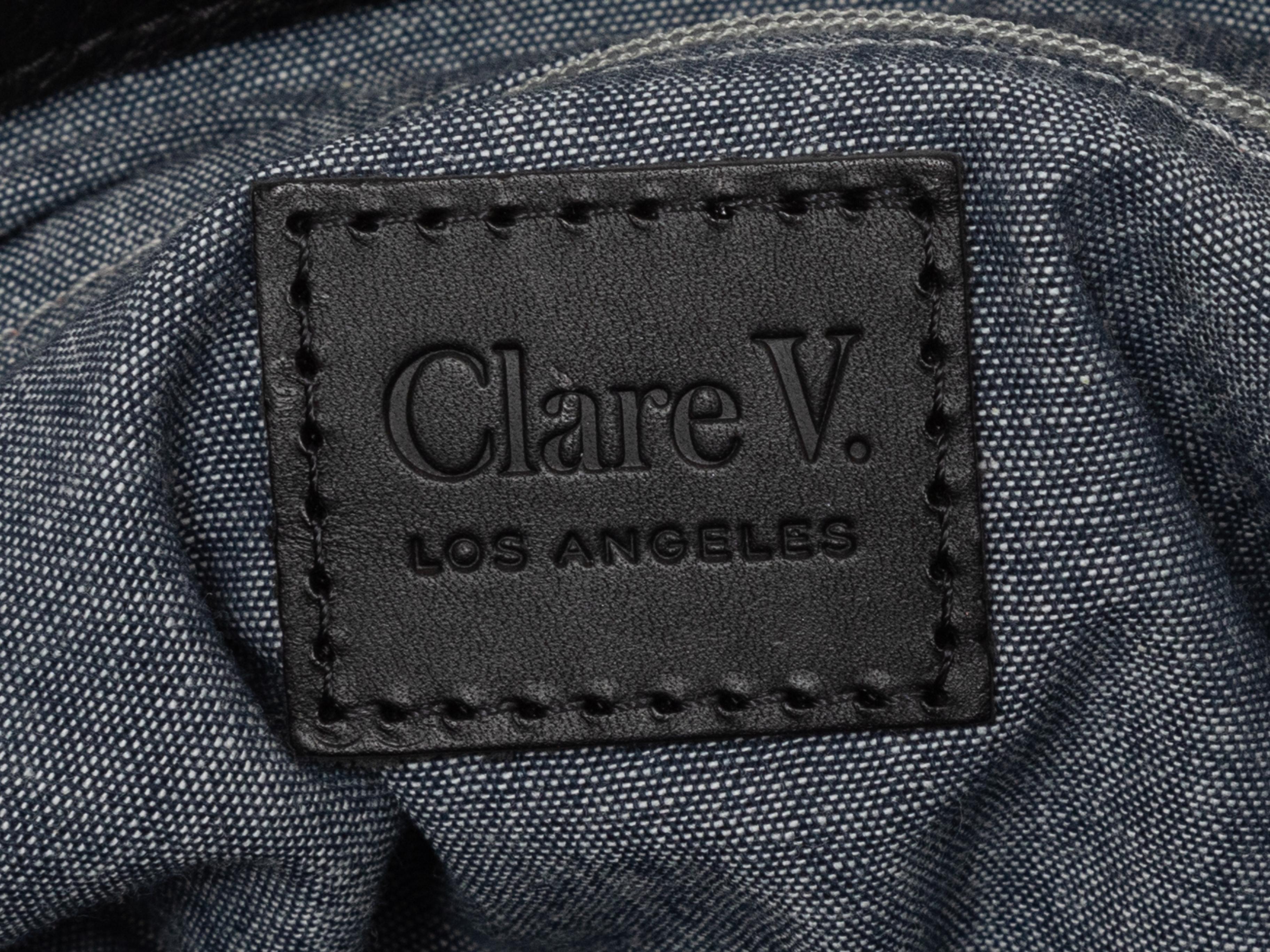 Clare V. Black Leather Hobo Bag For Sale at 1stDibs