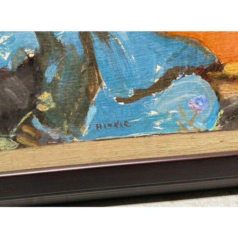 Clarence Hinkle Oil on Board Painting, Mountainous Landscape at 1stDibs