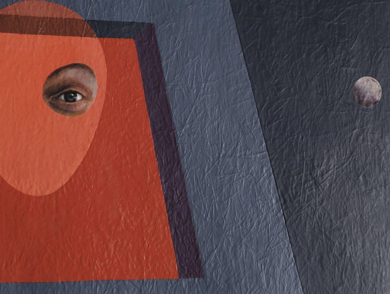 Clarence Holbrook Carter - Ablaze, Ovoid Faces Looking Through ...