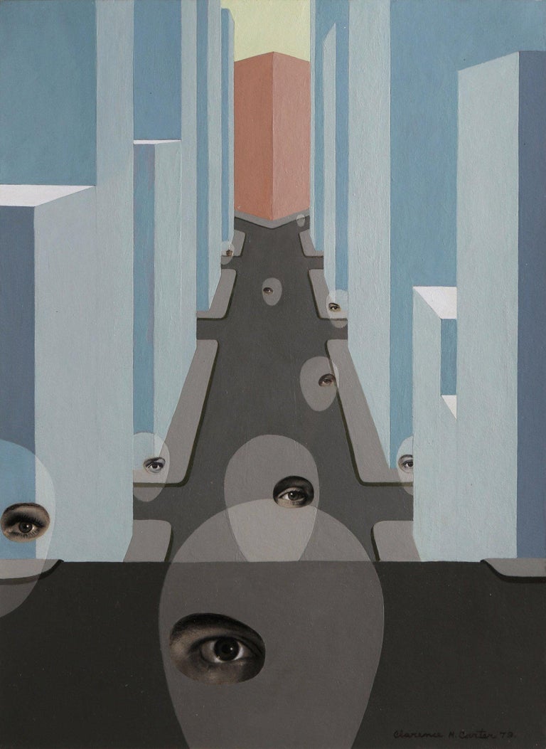 Clarence Holbrook Carter - Up the Avenue, Geometrical Ovoid Abstract ...