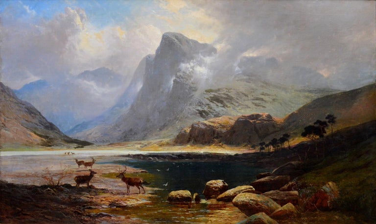 Clarence Roe - Loch Lomond - Very Large 19th Century Scottish Highland ...