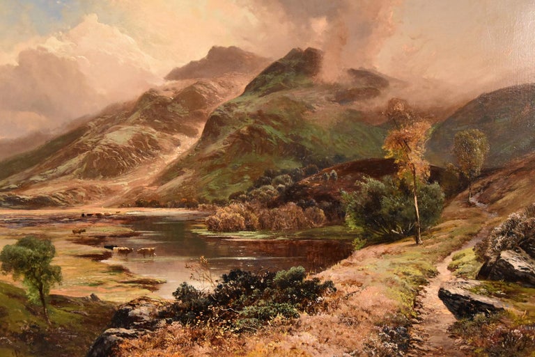 Clarence Roe - "Scene in North Wales" Oil painting by Clarence Roe at ...