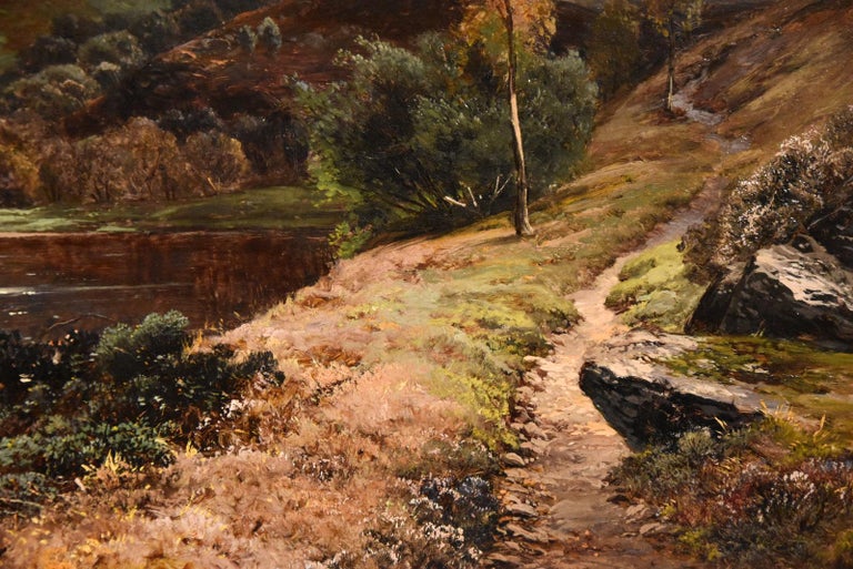 Clarence Roe - "Scene in North Wales" Oil painting by Clarence Roe at ...