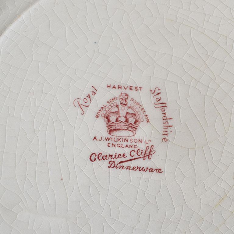 Clarice Cliff for Royal Staffordshire Porcelain Dinner Plate in Harvest ...