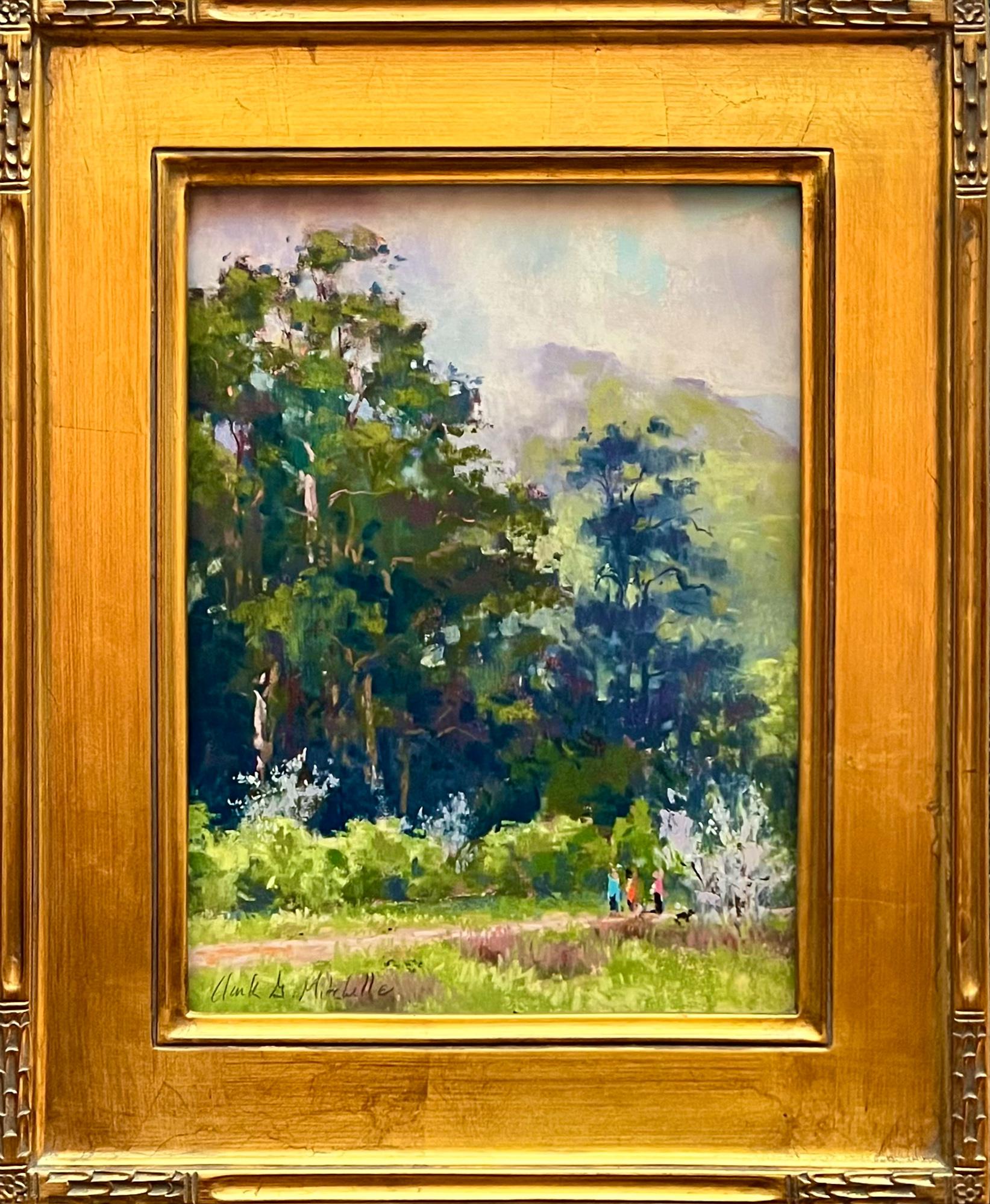 Clark Mitchell - "Sunday Hiking" A vibrant landscape pastel painting by ...