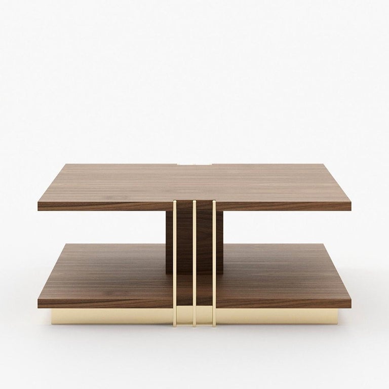 Clark Walnut Coffee Table For Sale at 1stDibs