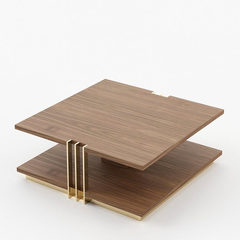 Clark Walnut Coffee Table For Sale at 1stDibs