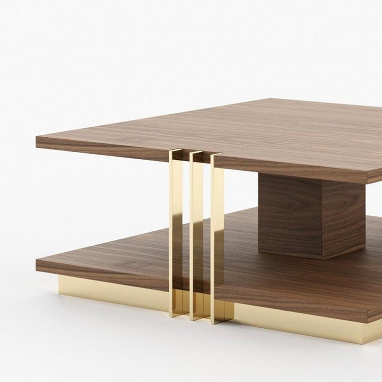 Clark Walnut Coffee Table For Sale at 1stDibs