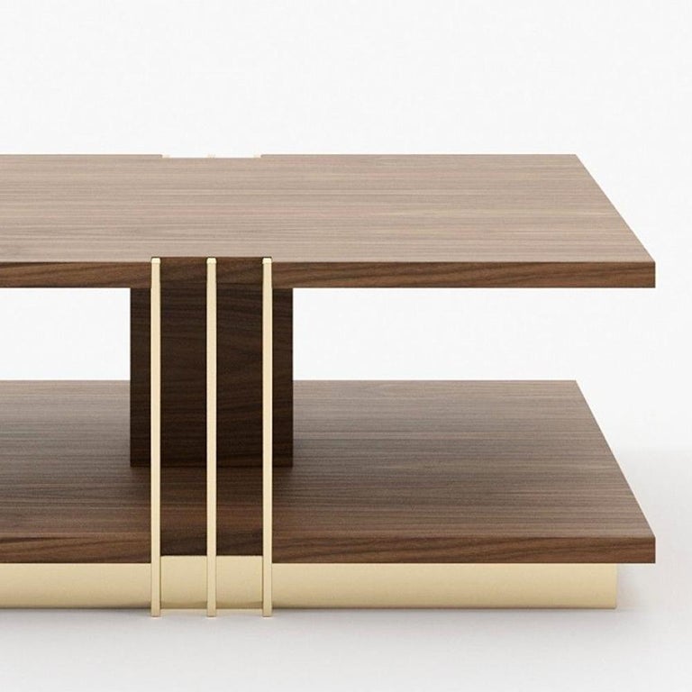 Clark Walnut Coffee Table For Sale at 1stDibs