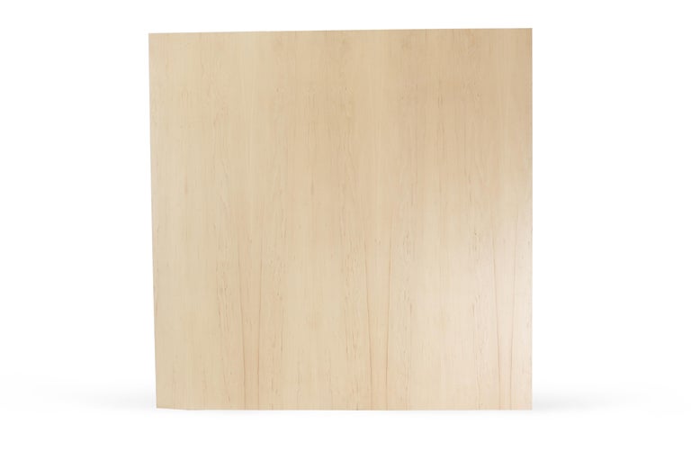 Clarke Industrial Coffee Square Table Maple Black For Sale at 1stDibs